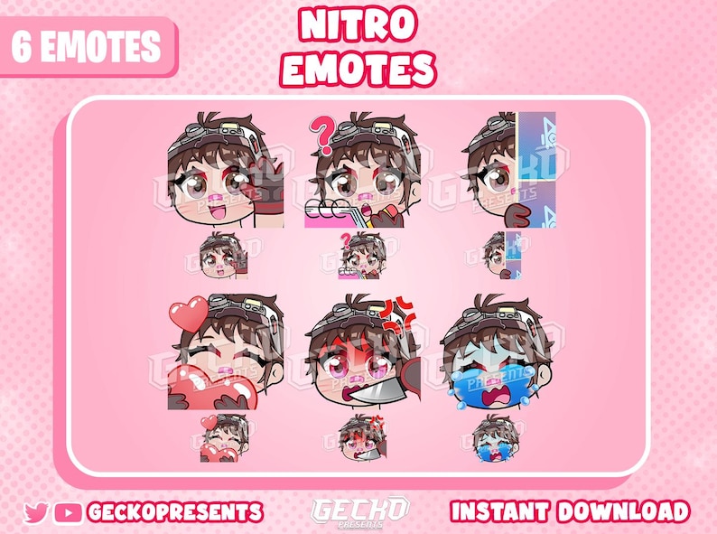 Nitro Fragpunk Twitch Emotes (6) | Static | Twitch Emotes, Discord ...