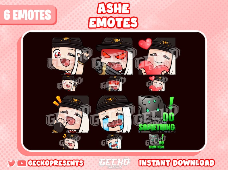 6 Ashe OW2 Emotes | Static | Twitch Emote, Discord Emote - Etsy
