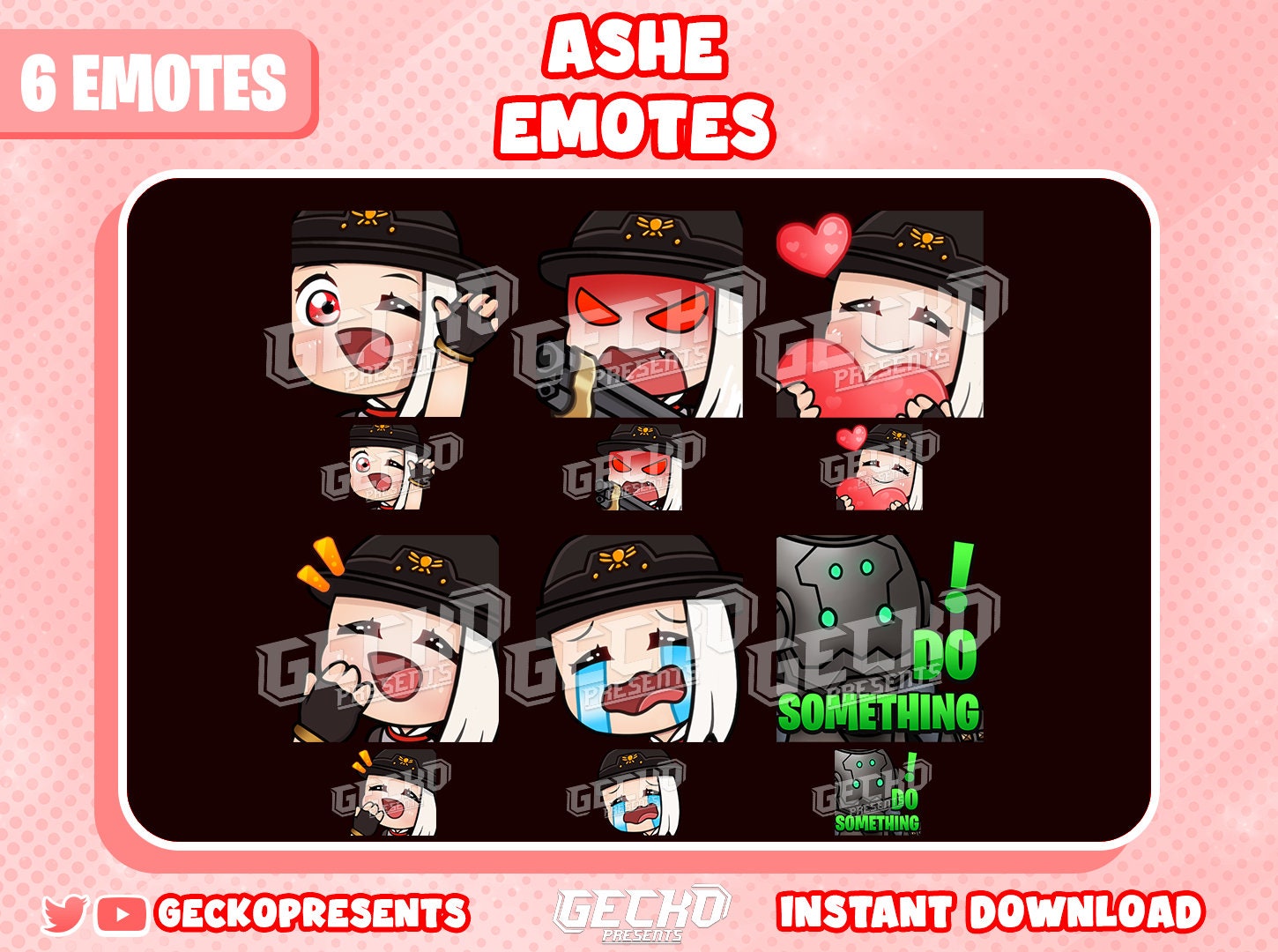6 Ashe OW2 Emotes | Static | Twitch Emote, Discord Emote - Etsy