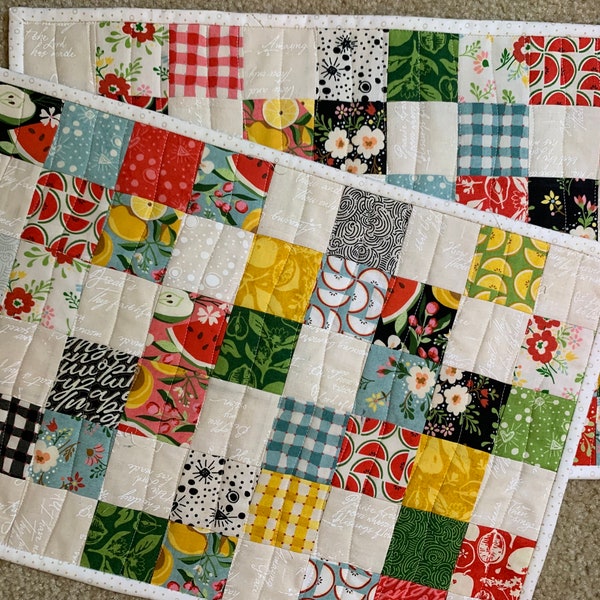 Patchwork Placemats - Etsy