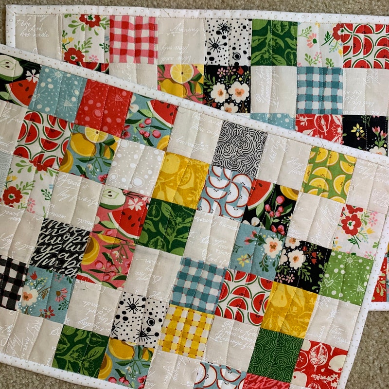 Patchwork Placemats - Etsy