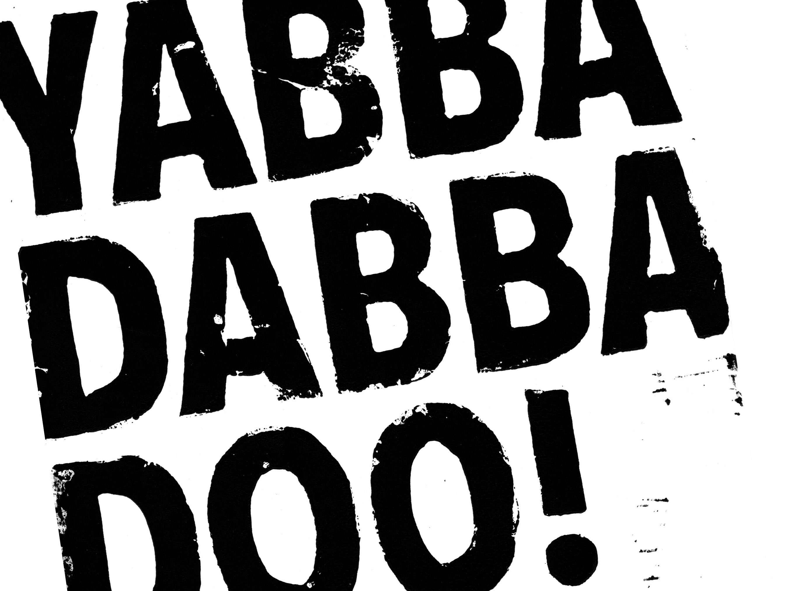 Yabba Dabba Doo - Fred Flintstone - 8 X 10 Linocut Print - Hand Carved ...