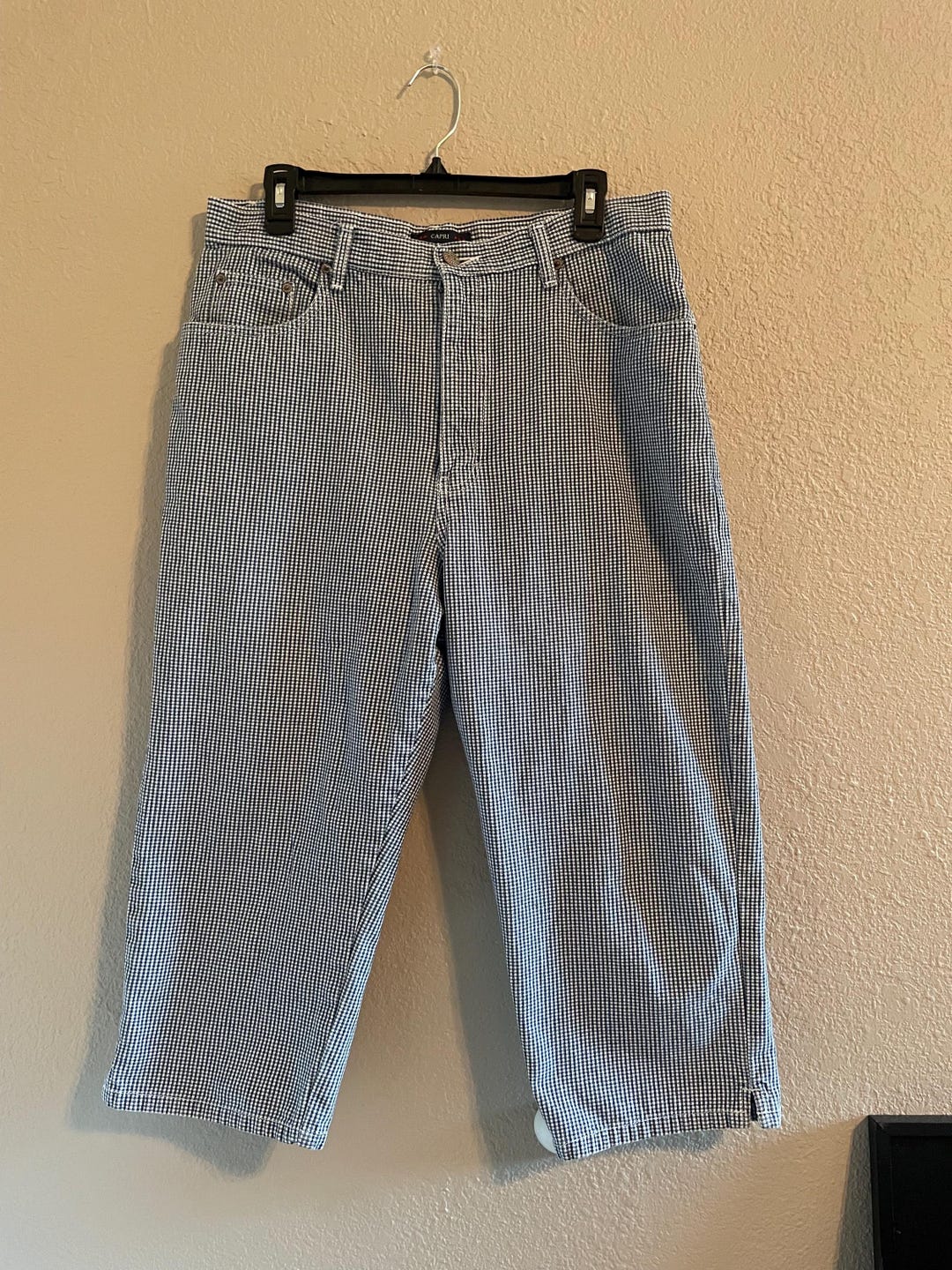 Bill Blass, Capri, Gingham Pants, Size 14 - Etsy