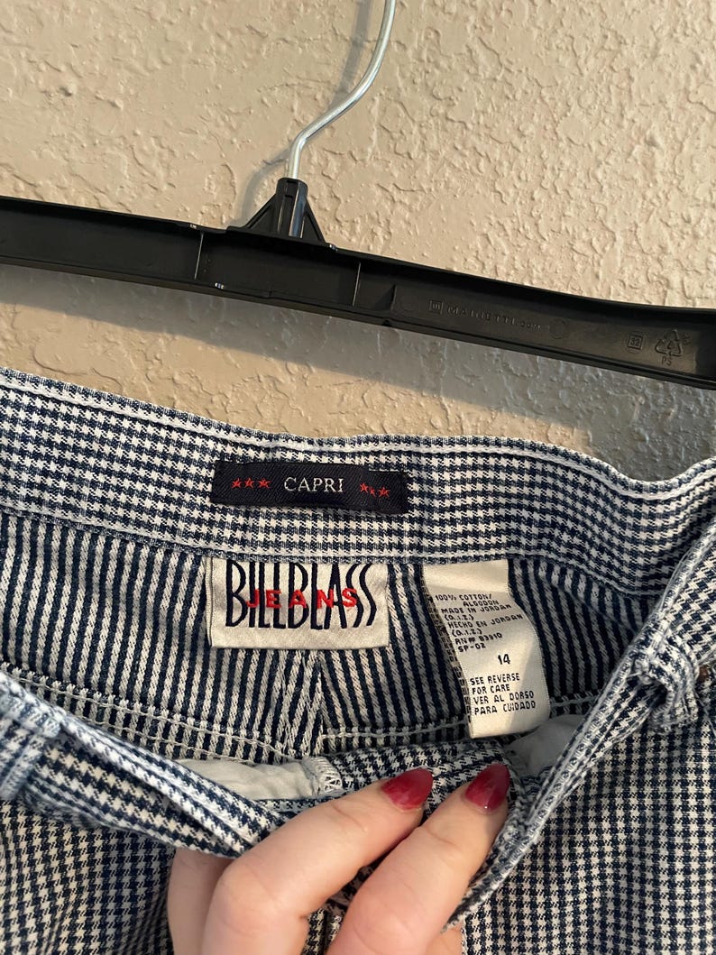 Bill Blass, Capri, Gingham Pants, Size 14 - Etsy