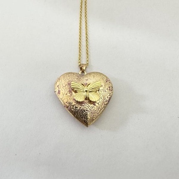 Heart Locket Necklace - Etsy