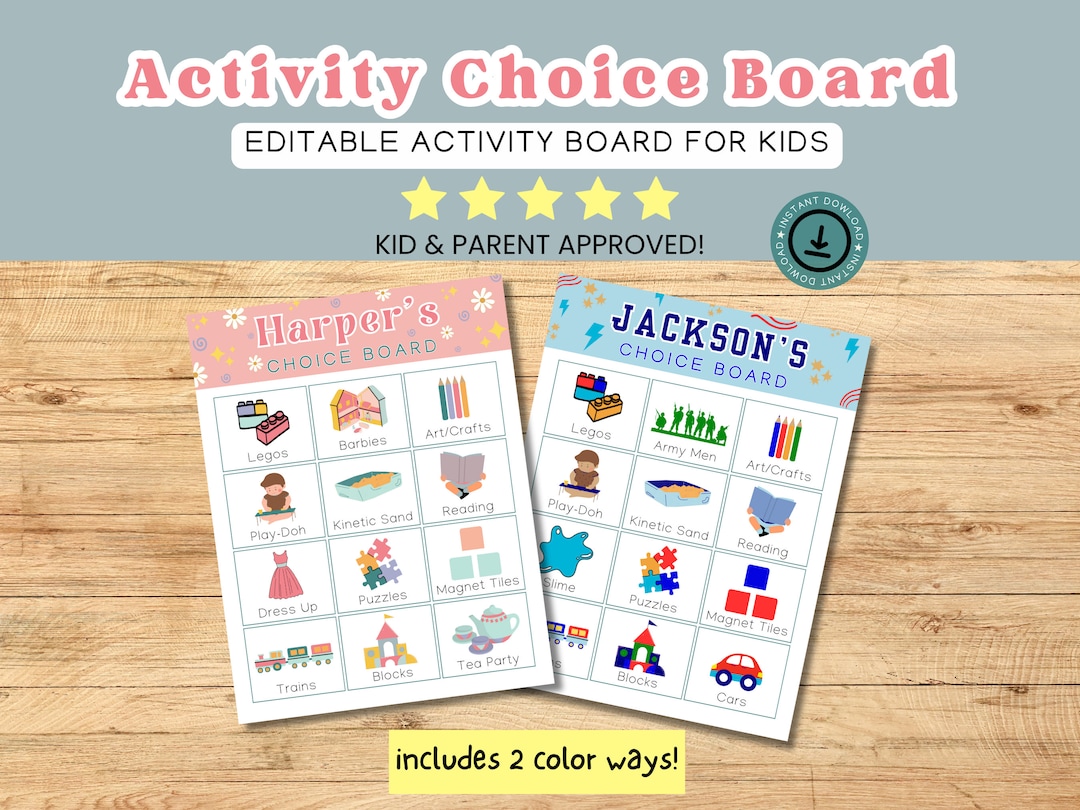 Activity Board, Toddler Activities, Routine Chart, ADHD Planner ...