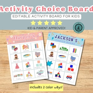 Activity Board, Toddler Activities, Routine Chart, ADHD Planner ...