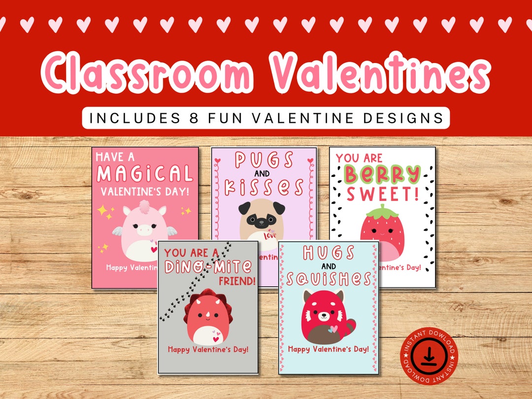 Classroom Valentines, Valentine Printable, Cute Valentines, Printable ...