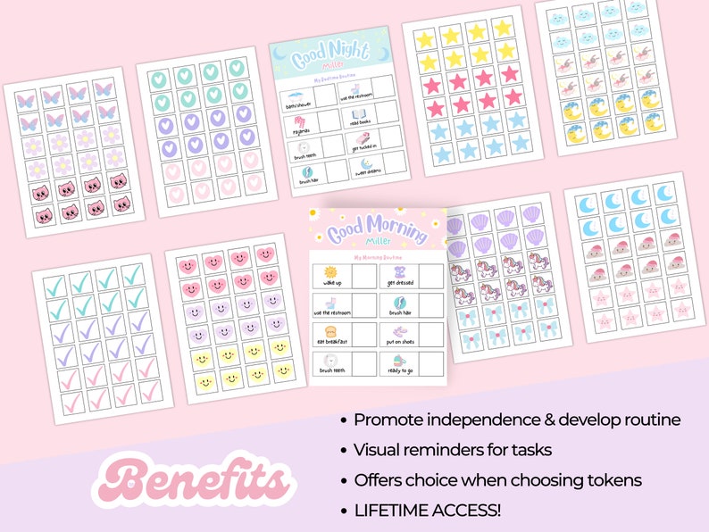 Toddler Routine Chart, Daily Routine Chart, Responsibility Chart ...