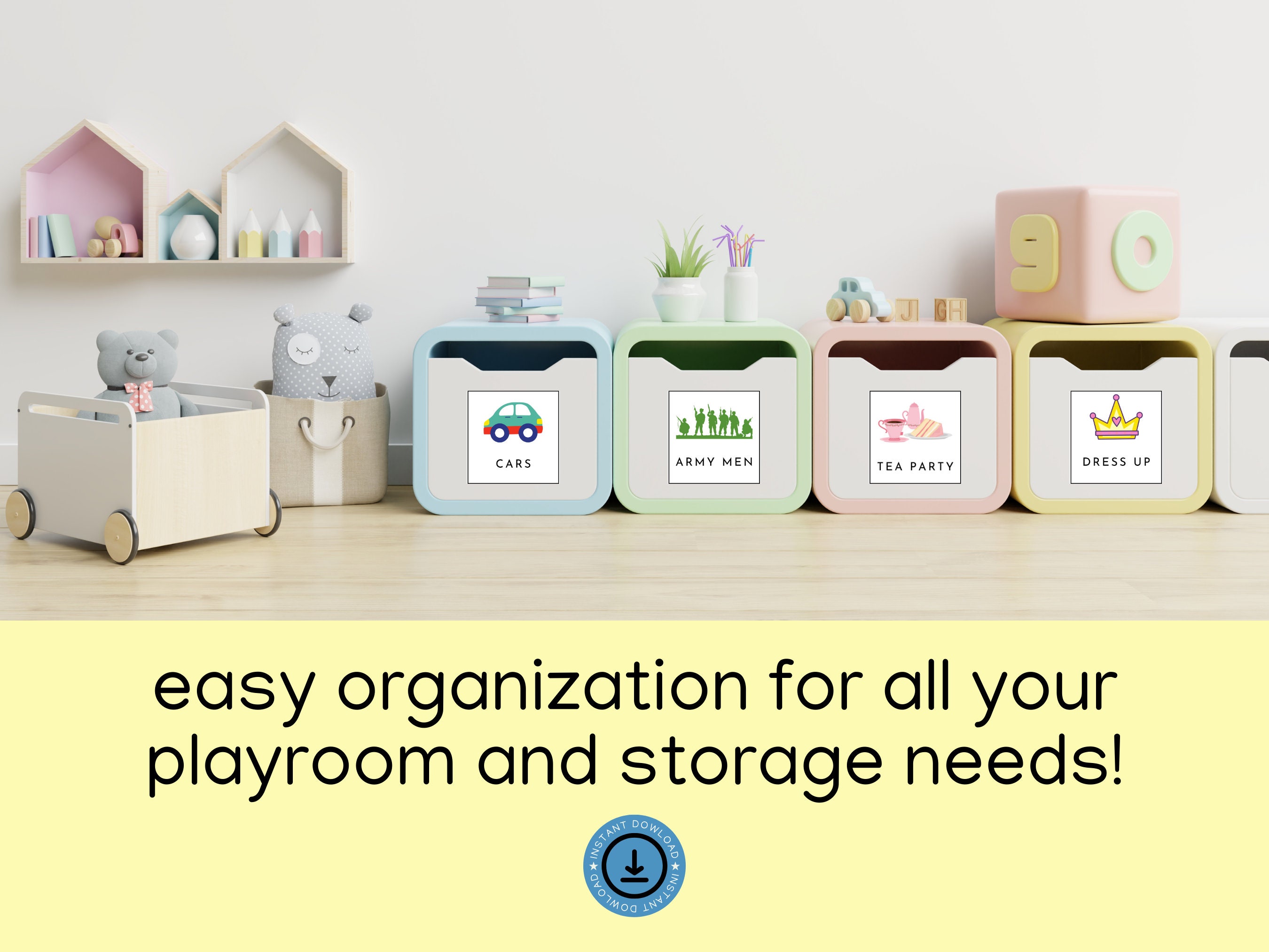 Toy Storage Labels, Organization Labels, Home Organization Labels ...
