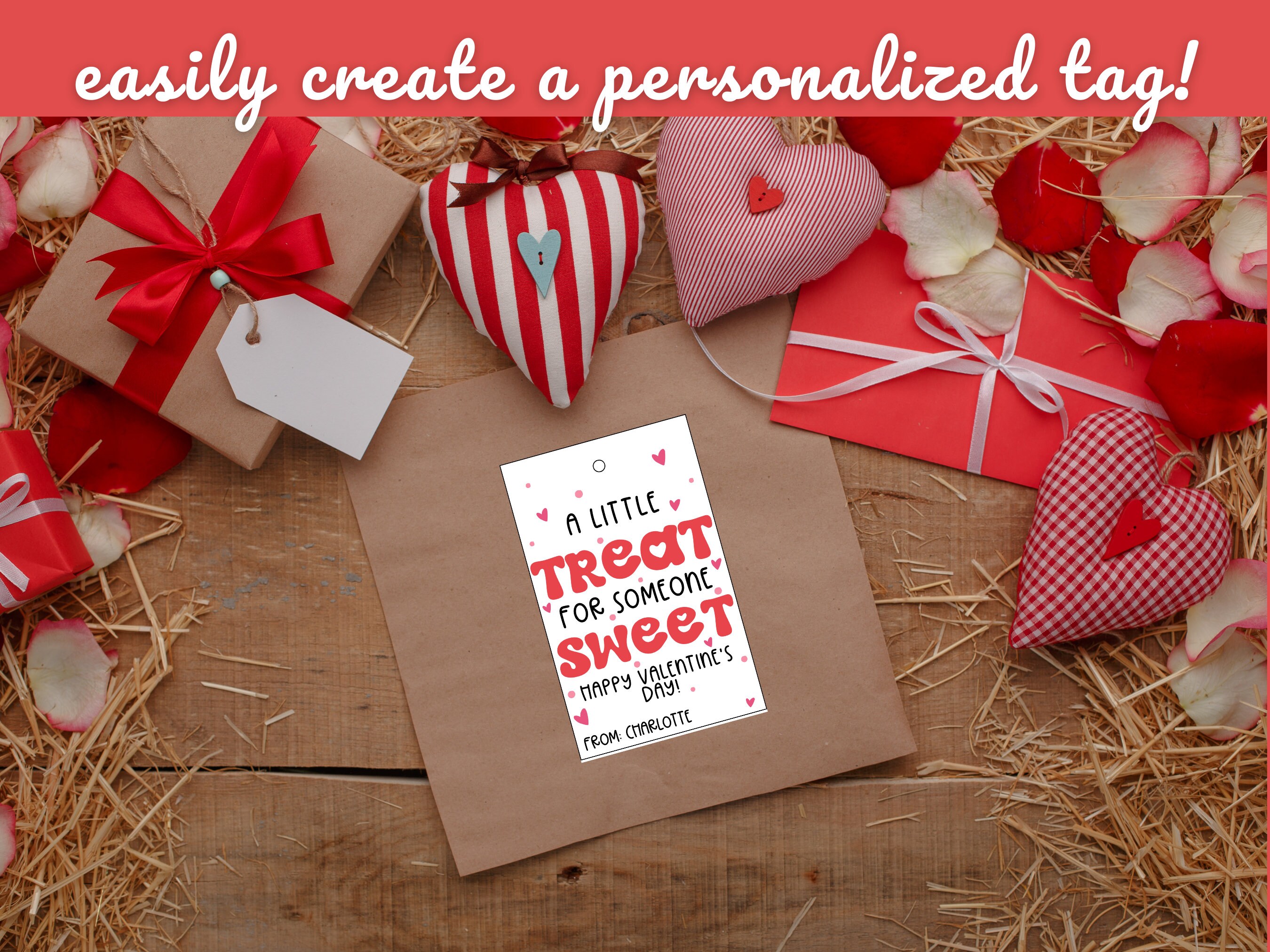 Printable Valentine Tag, Classroom Valentines, Preschool Valentines ...