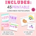 Printable Lunch Notes, Lunch Box Notes, Lunch Box Jokes, Lunch Notes ...