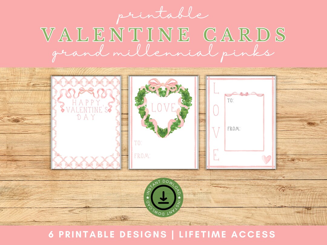 Printable Valentine Cards, Preschool Valentines, Valentine Tags ...