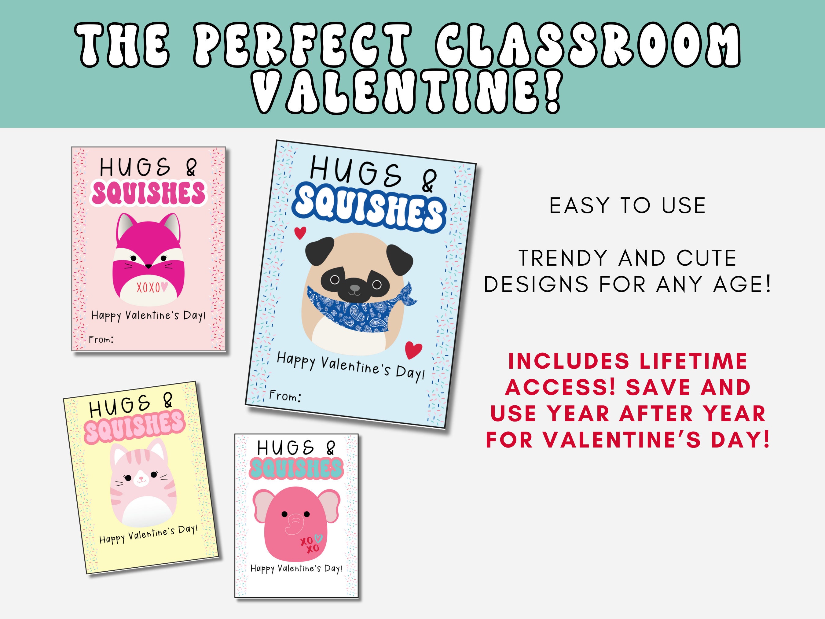 Classroom Valentines, Printable Valentine Cards, Preschool Valentines ...