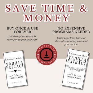Vanilla Extract Labels, Vanilla Extract, Homemade Vanilla, Christmas ...