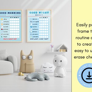 Daily Routine, Bedtime Routine Chart, Morning Routine, Printable Reward ...