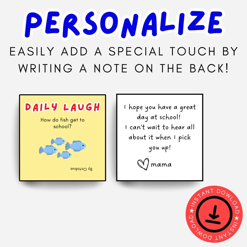 Lunch Box Jokes, Printable Lunchbox Notes, Lunch Box Notes, Printable ...