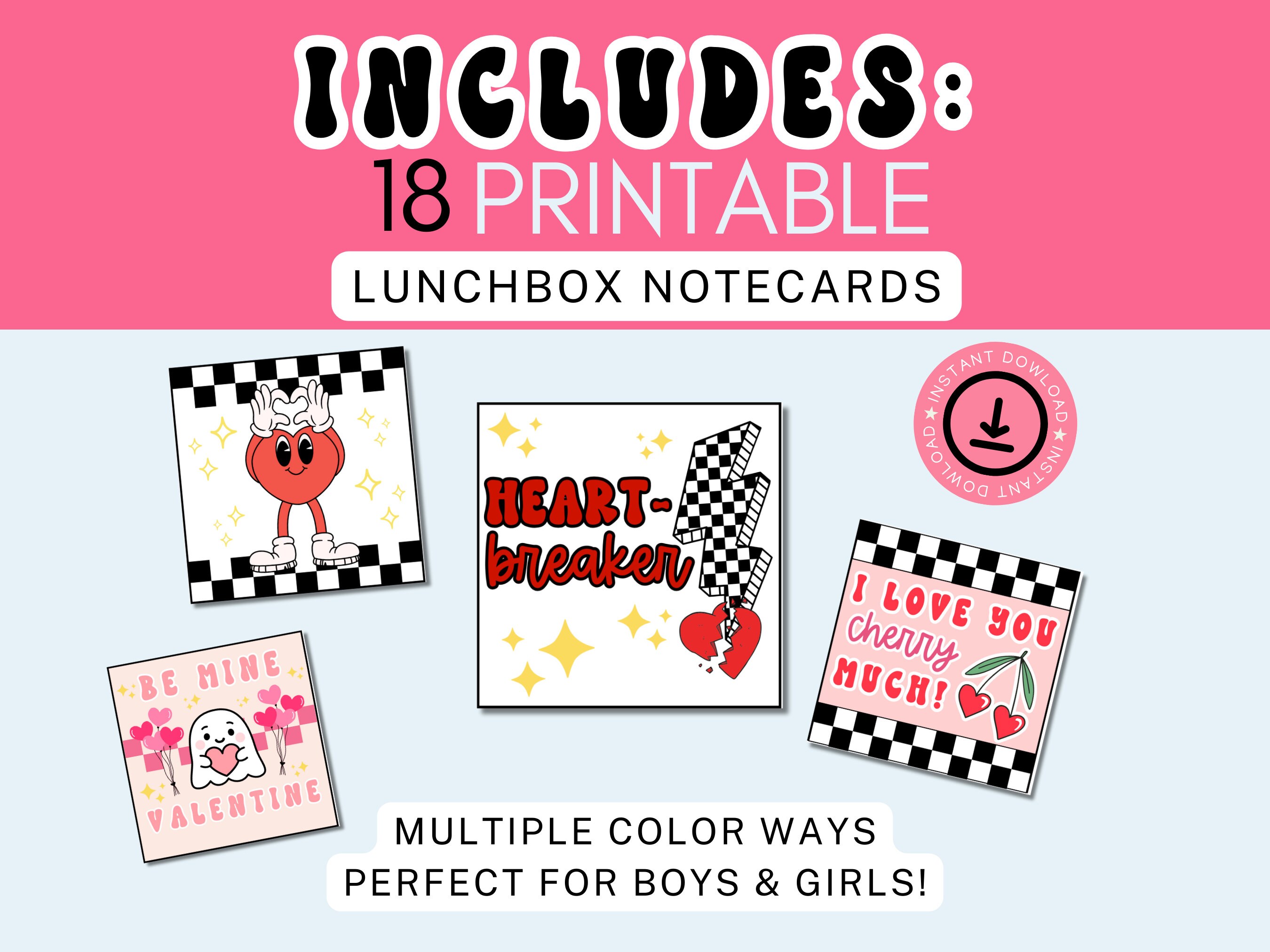 Lunchbox Notes, Lunch Notes, Printable Lunch Notes, Kids Lunch Notes ...