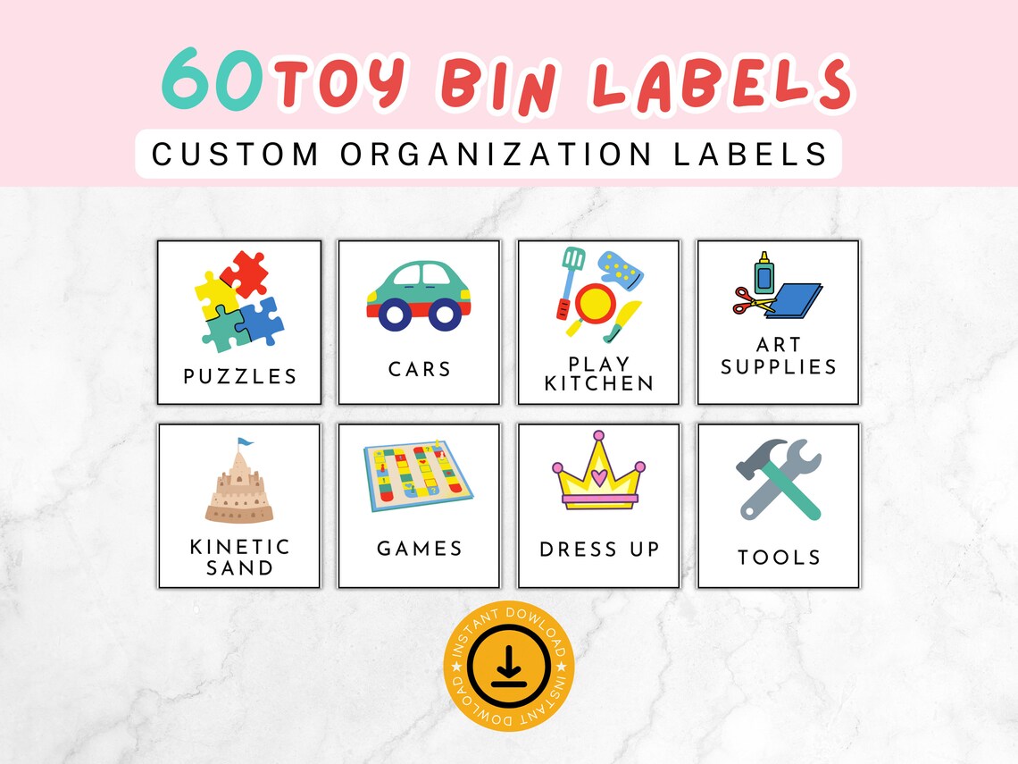 Toy Storage Labels, Organization Labels, Home Organization Labels ...