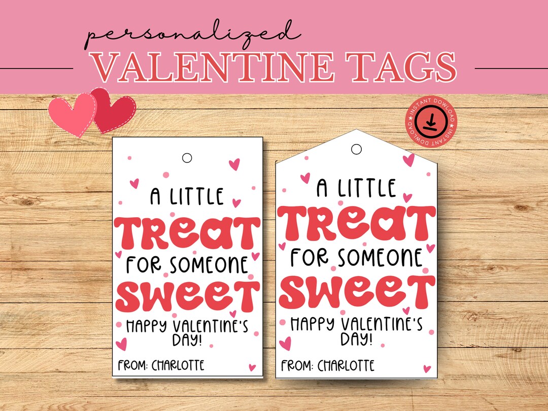 Printable Valentine Tag, Classroom Valentines, Preschool Valentines ...
