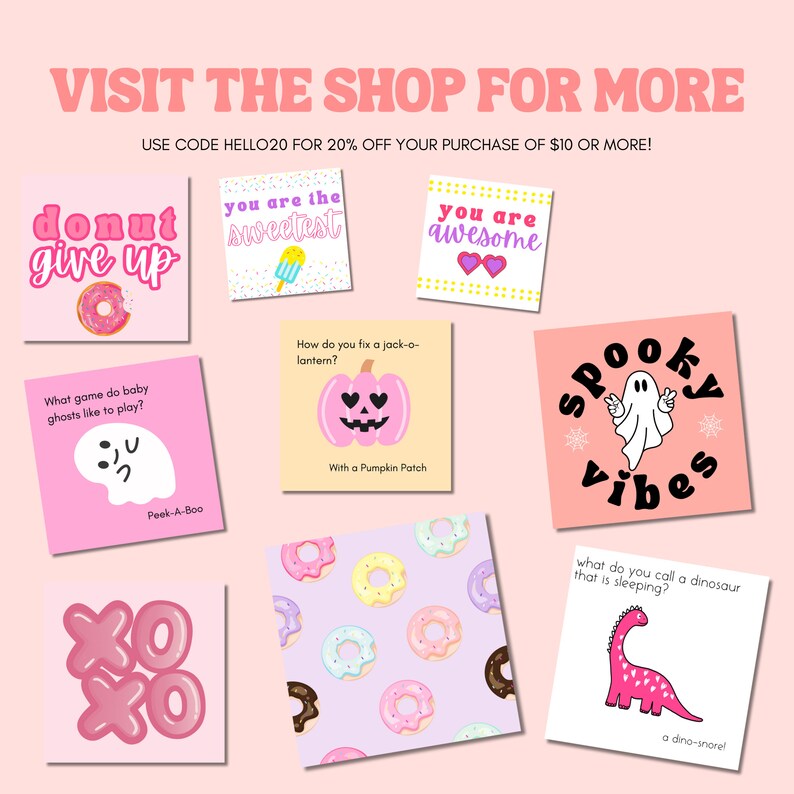 Printable Lunchbox Notes, Back to School, Lunch Box Notes, Printable ...