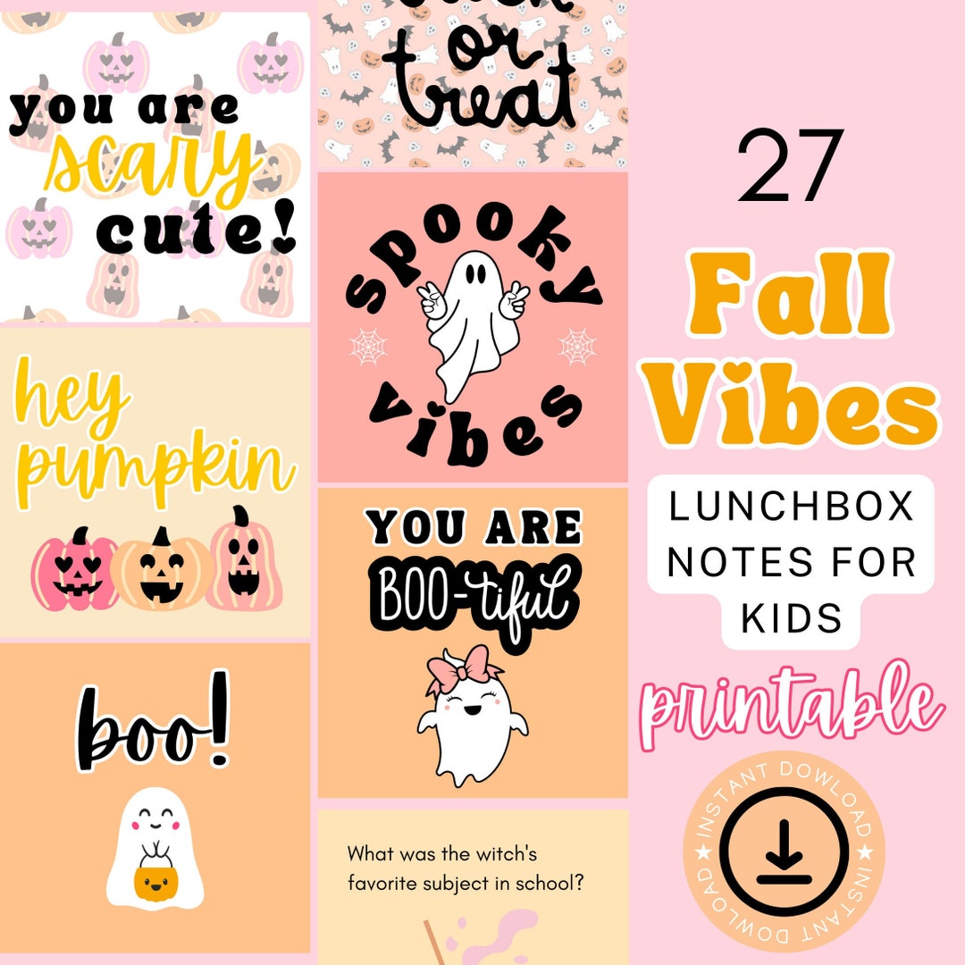 Printable Lunch Notes, Lunch Box Jokes, Back to School, Lunch Notes ...