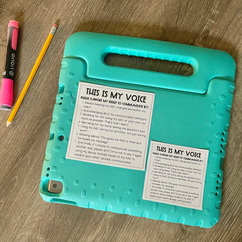 AAC Device Rules & Tips Square Vinyl Stickers - Etsy