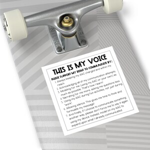 AAC Device Rules & Tips Square Vinyl Stickers - Etsy