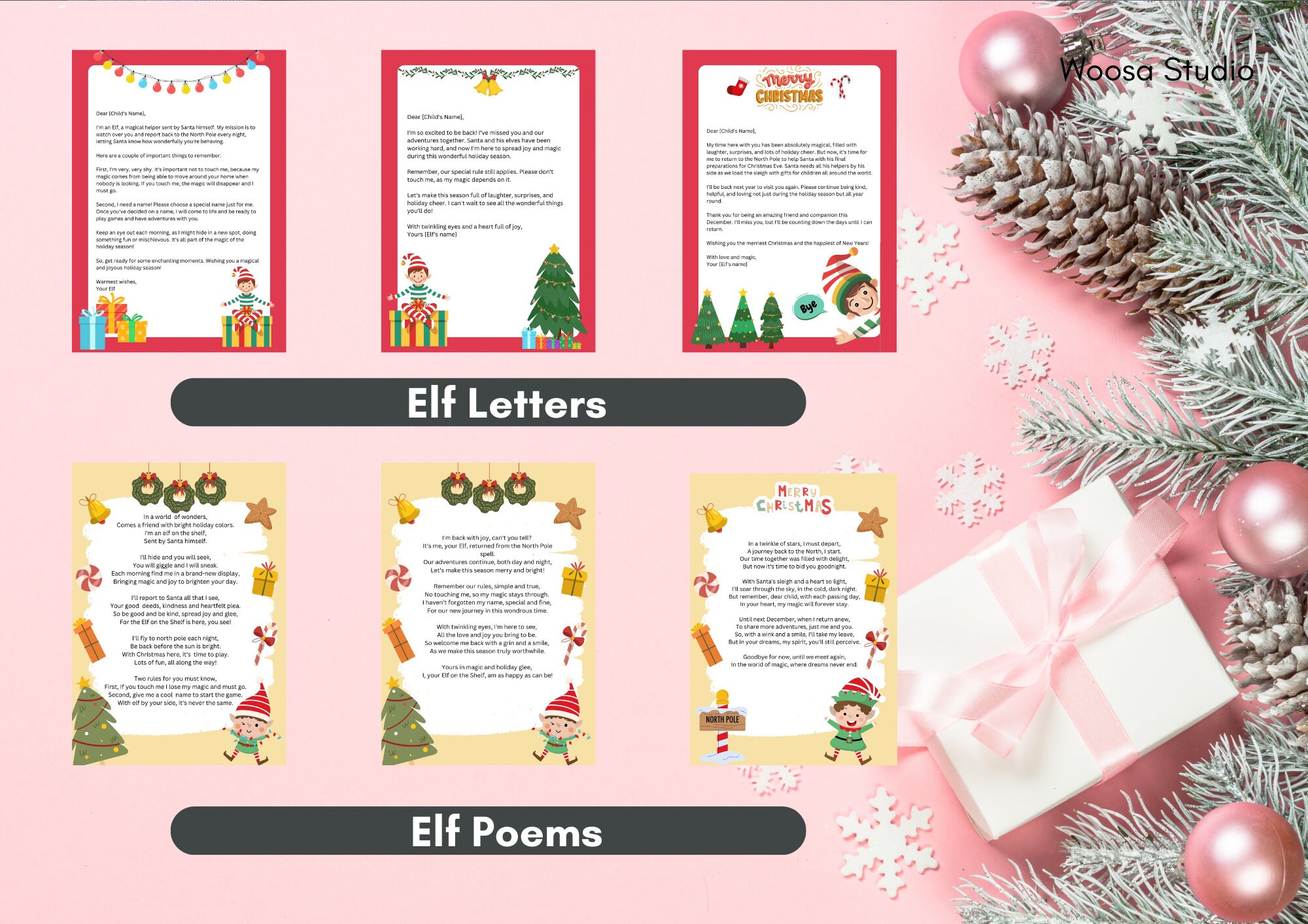 Bundle Personalized Elf Letter Elf Poem Santa Letter Elf Mail Label Elf bundle-personalized-elf-letter-elf-poem-santa-letter-elf-mail-label-elf