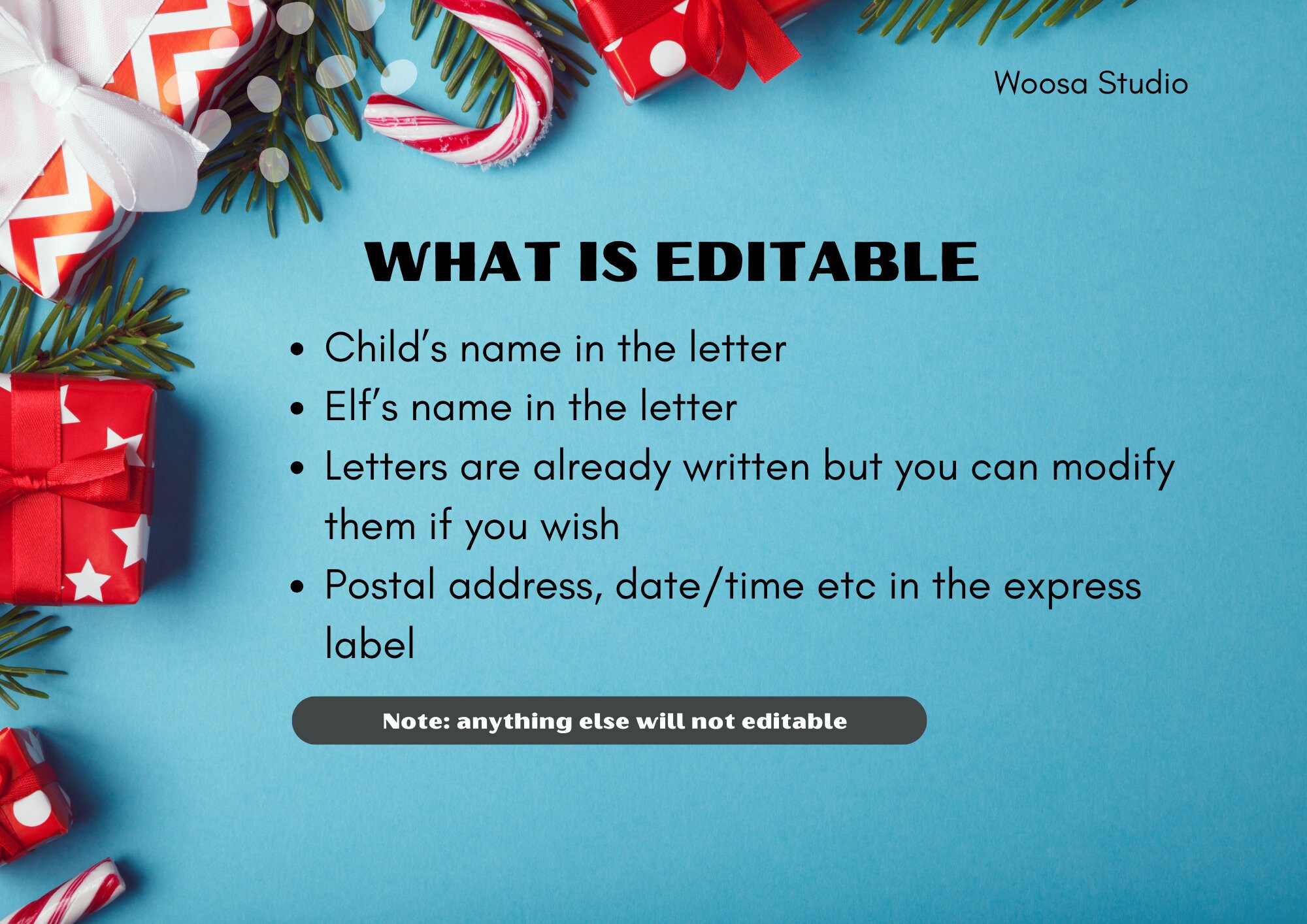 Bundle Personalized Elf Letter Elf Poem Santa Letter Elf Mail Label Elf ...