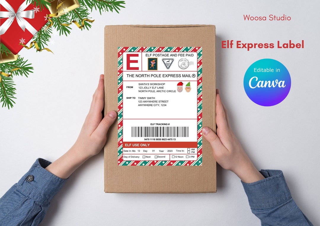 Bundle Personalized Elf Letter Elf Poem Santa Letter Elf Mail Label Elf ...