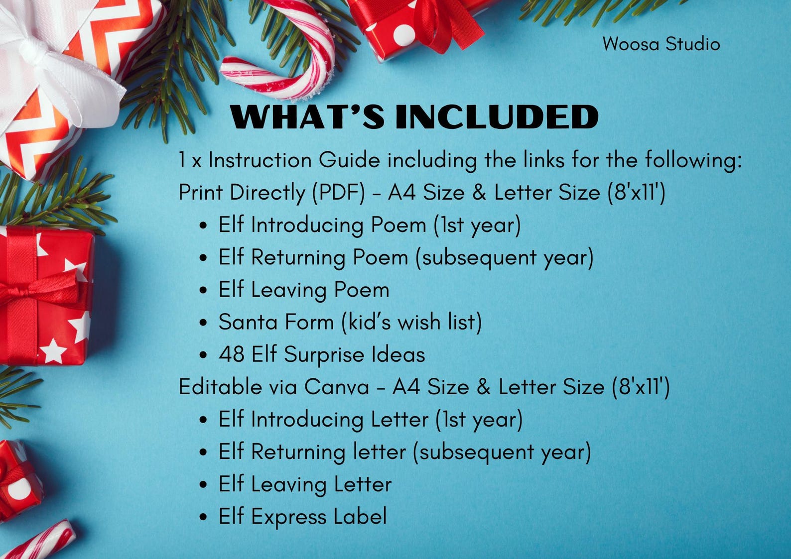 Bundle Personalized Elf Letter Elf Poem Santa Letter Elf Mail Label Elf ...