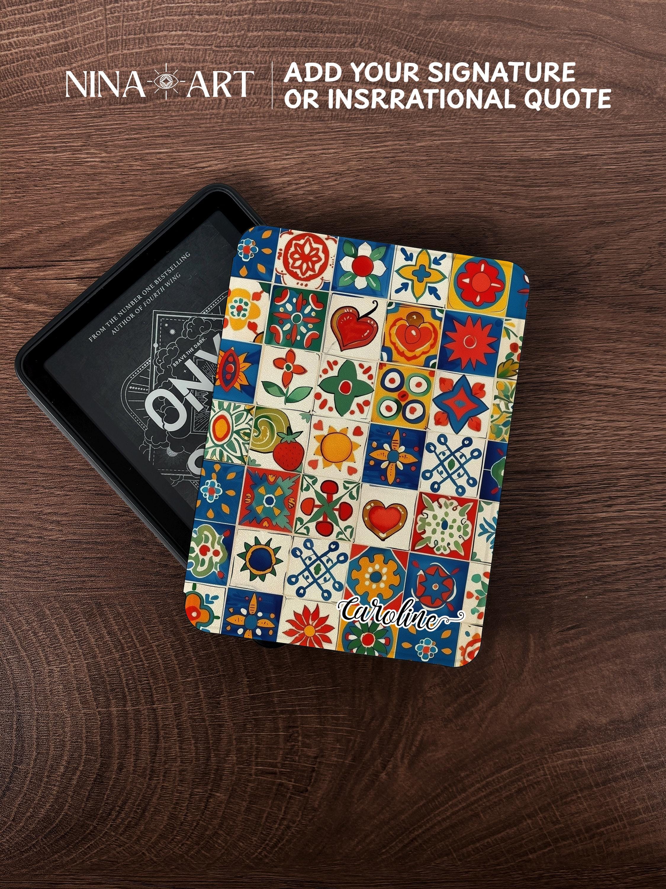 Colorful Talavera Tile All New Kindle 12th 2024 Case, Kindle Case With ...