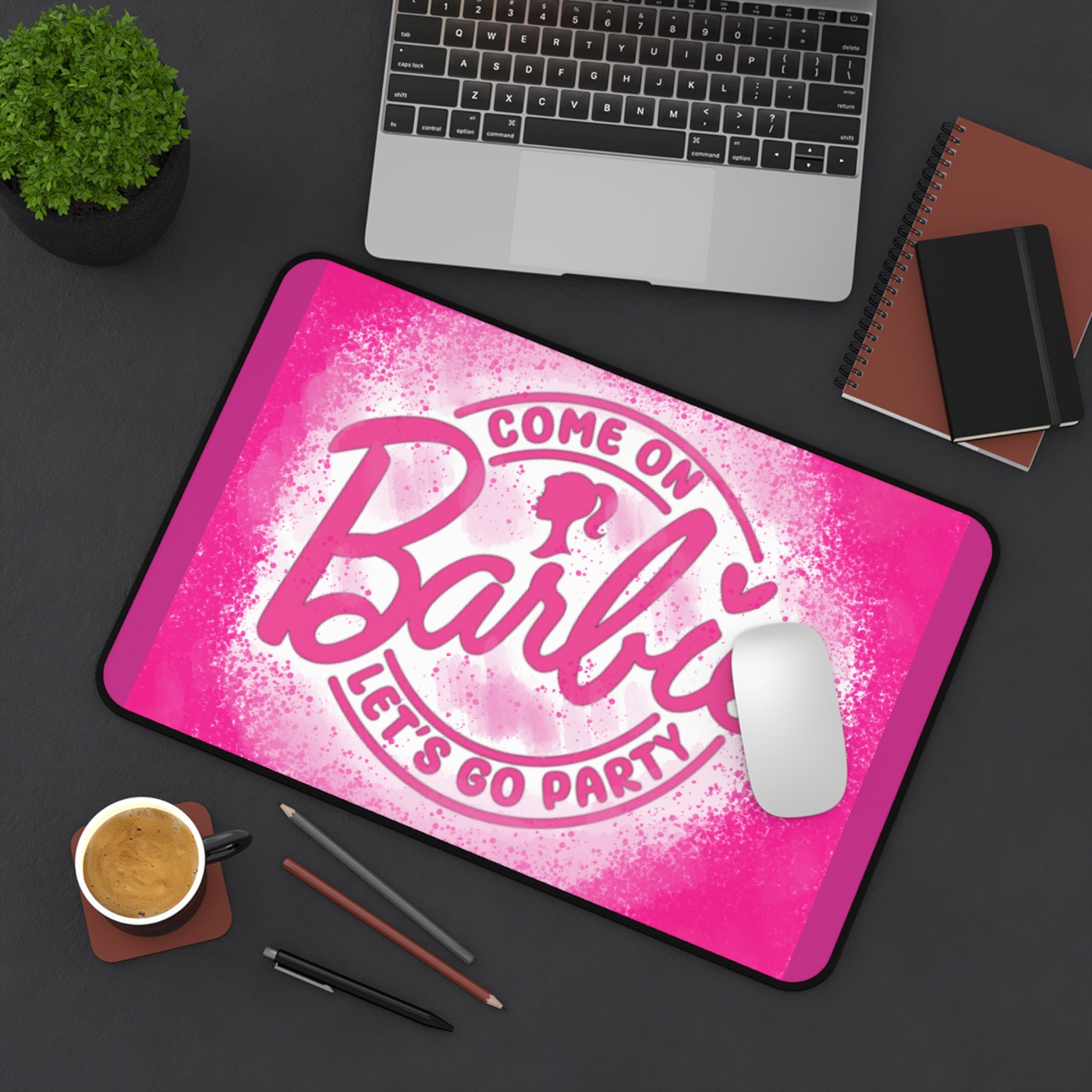 Barbie Desk Mat for bedroom, office, pink office decor, Barbie theme ...
