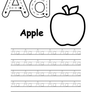 Tracing and Coloring Book Alphabets - Etsy