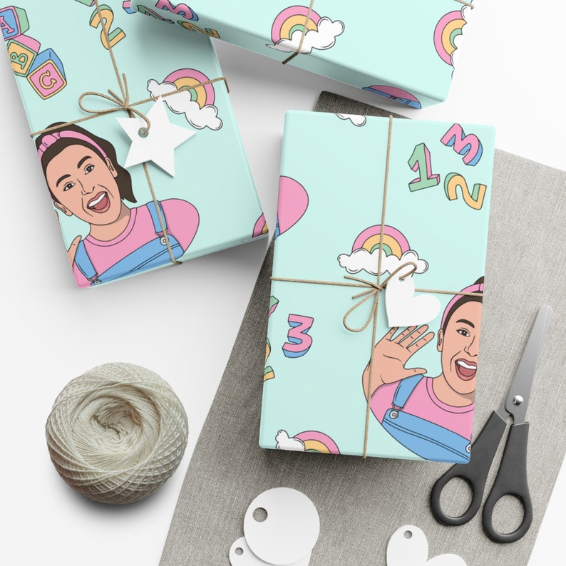 Ms Rachel Gift Wrap, Ms Rachel Wrapping Paper, Ms Rachel Birthday, Kids ...