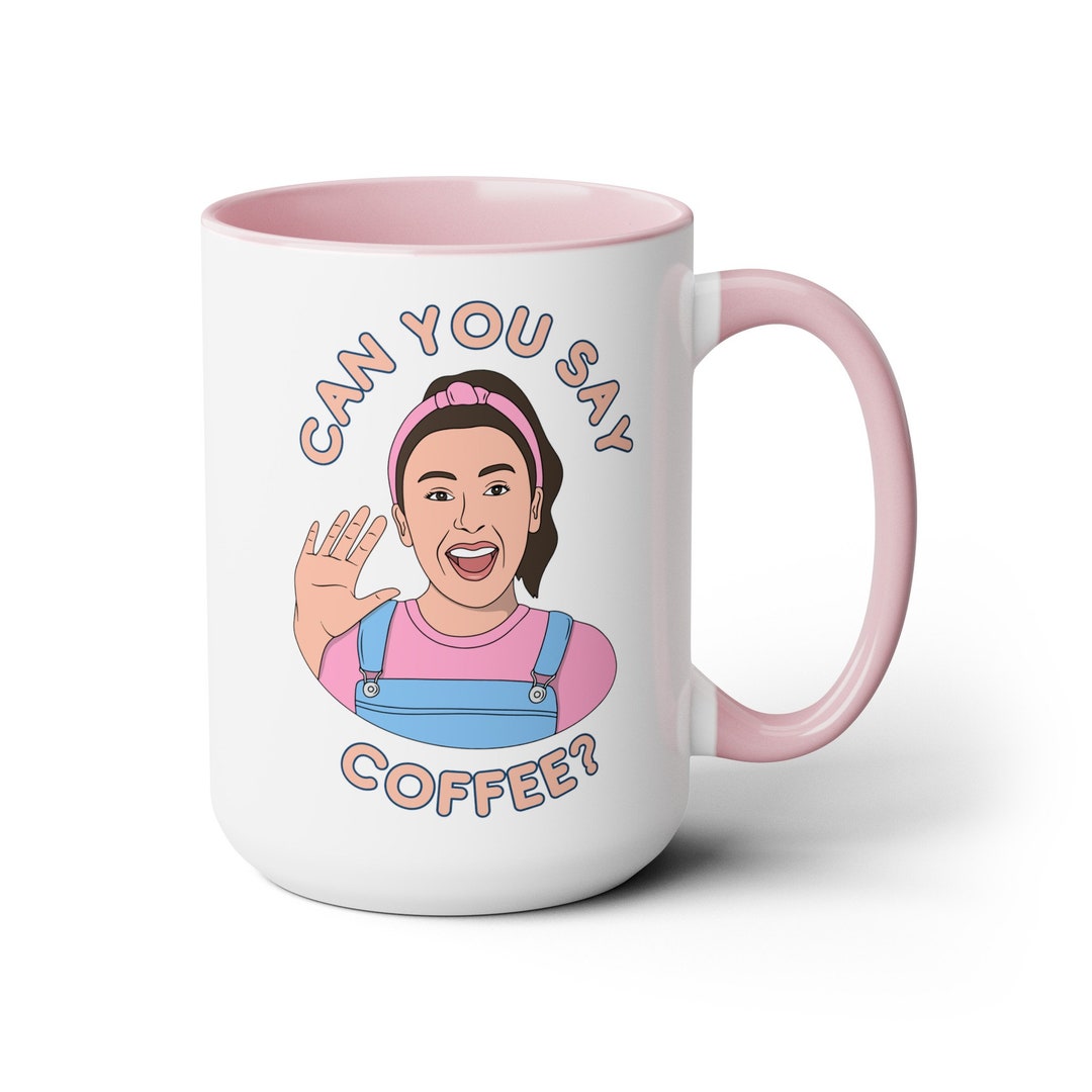 Ms. Rachel, Can You Say Coffee? Mug, 15oz. Mom Gift, Two-tone Coffee ...
