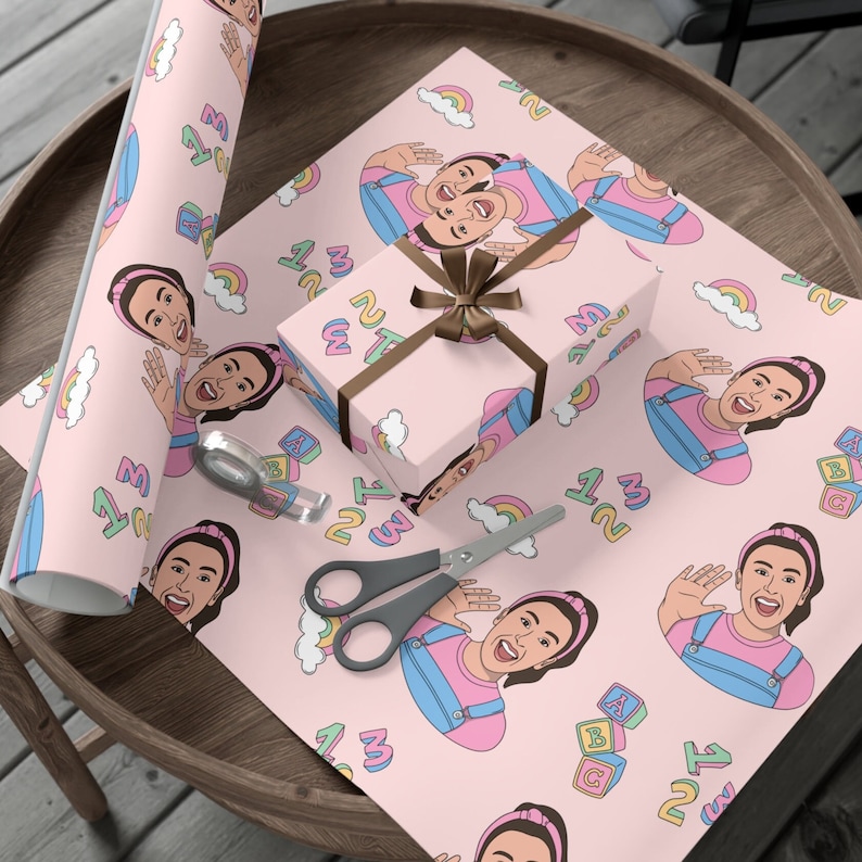 Ms Rachel Gift Wrap, Ms Rachel Wrapping Paper, Ms Rachel Birthday, Kids ...