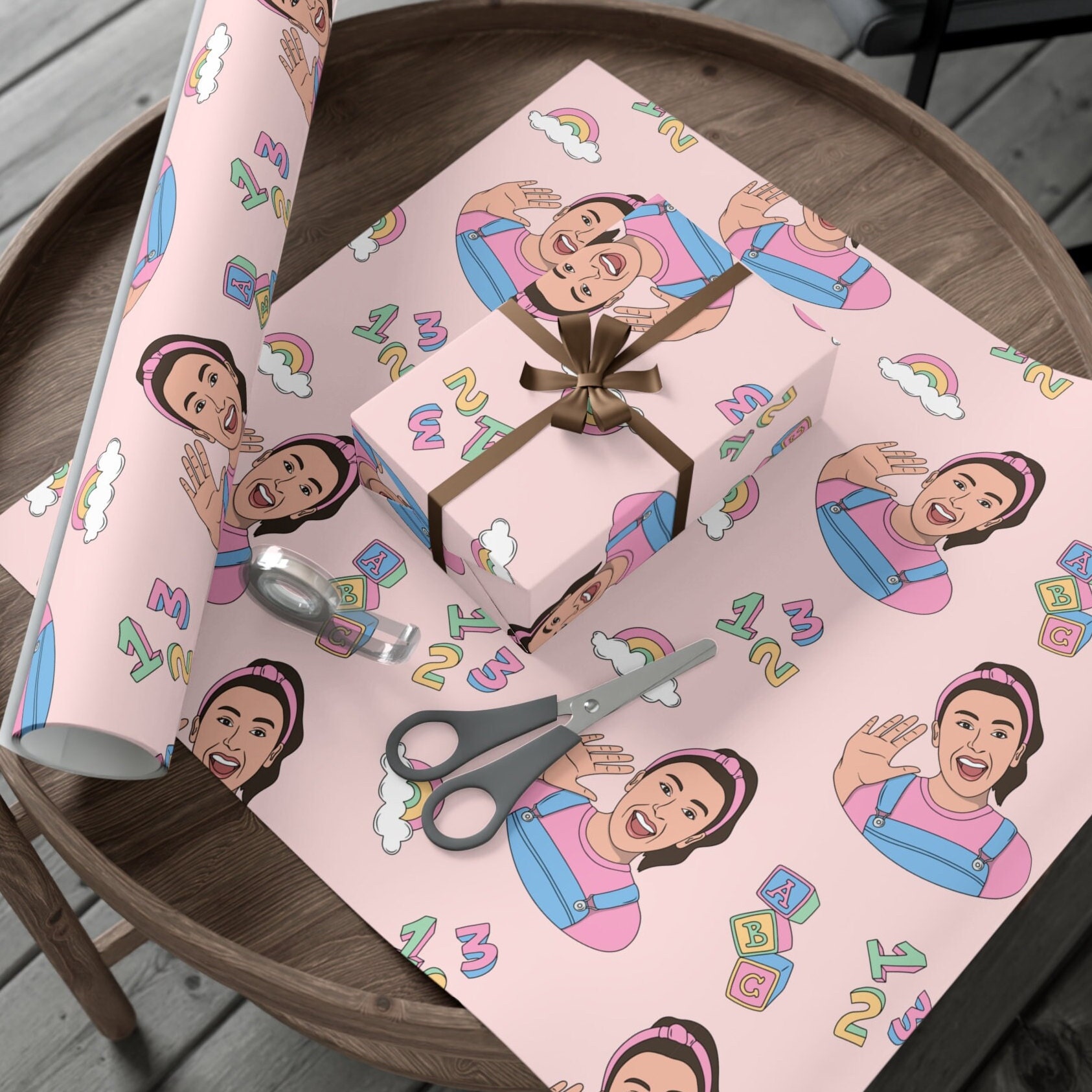 Ms Rachel Gift Wrap, Ms Rachel Wrapping Paper, Ms Rachel Birthday, Kids ...