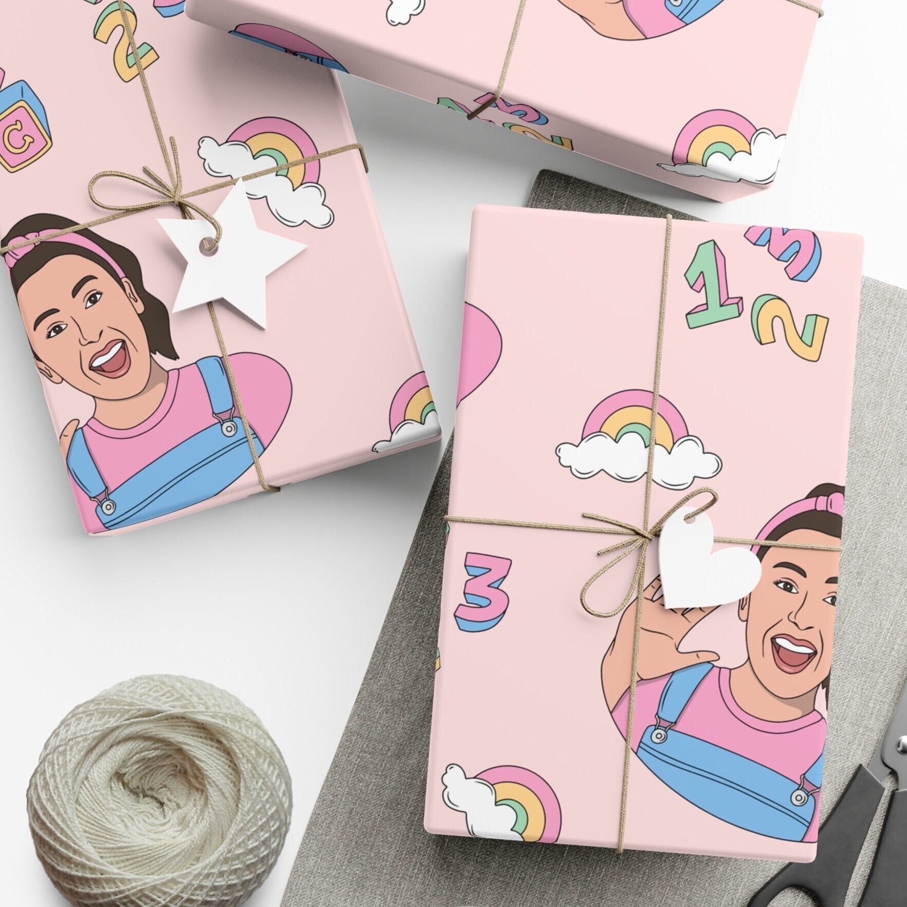 Ms Rachel Gift Wrap, Ms Rachel Wrapping Paper, Ms Rachel Birthday, Kids ...