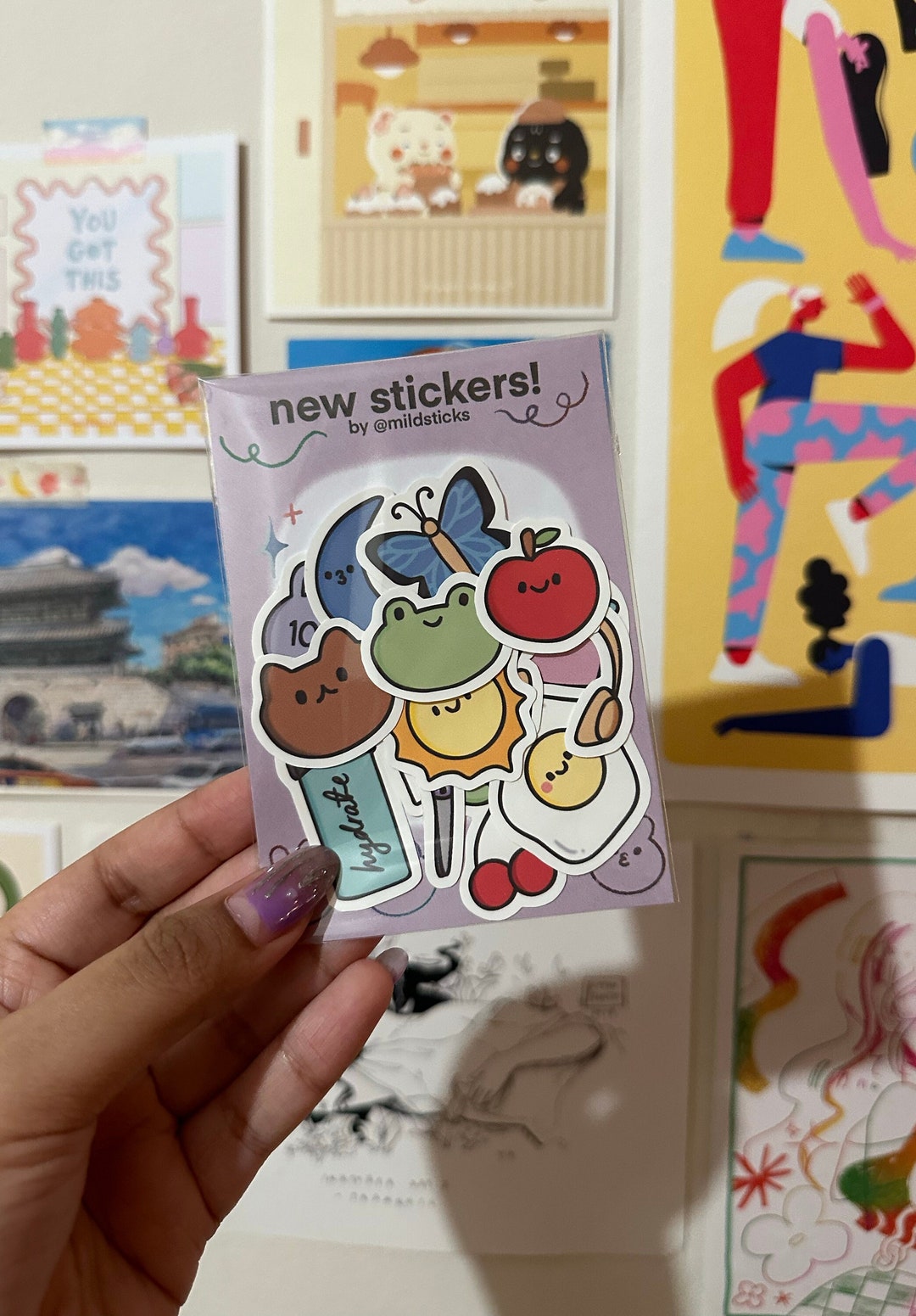 Daily Minis Diecut Sticker Pack | Cute Small Decorative Stickers ...