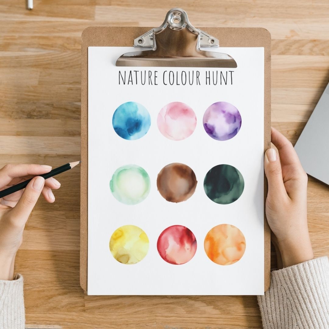 Nature Scavenger Hunt / Printable Scavenger Hunt for Kids / Color ...