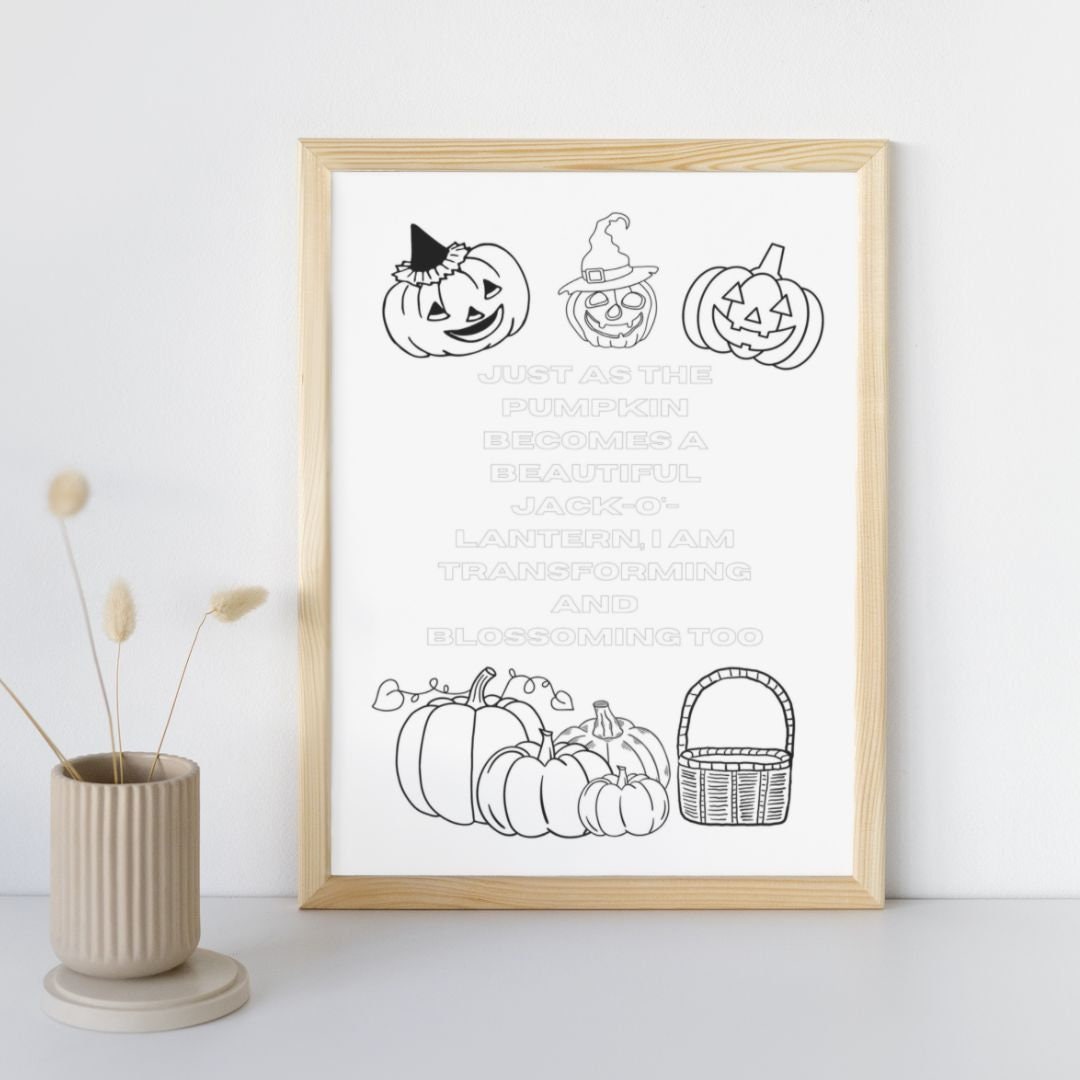 Fall Printable Coloring Pages / Printable Affirmation Coloring Pages ...