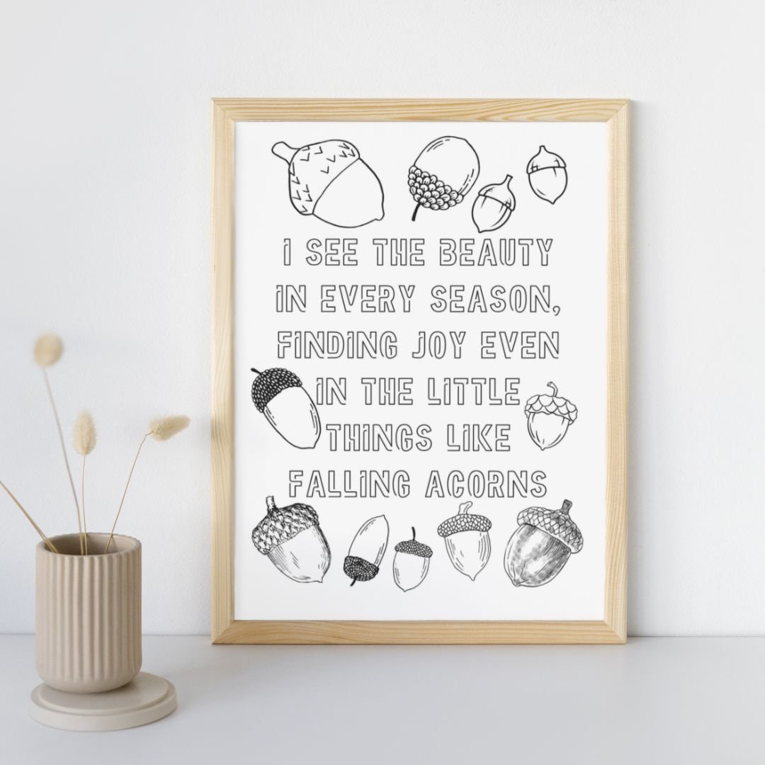 Fall Printable Coloring Pages / Printable Affirmation Coloring Pages ...