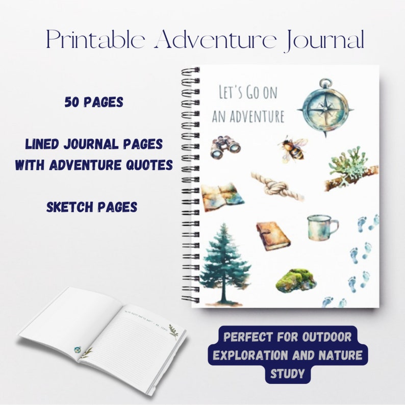 Nature Journal Printable / Printable Adventure Log for Kids / - Etsy