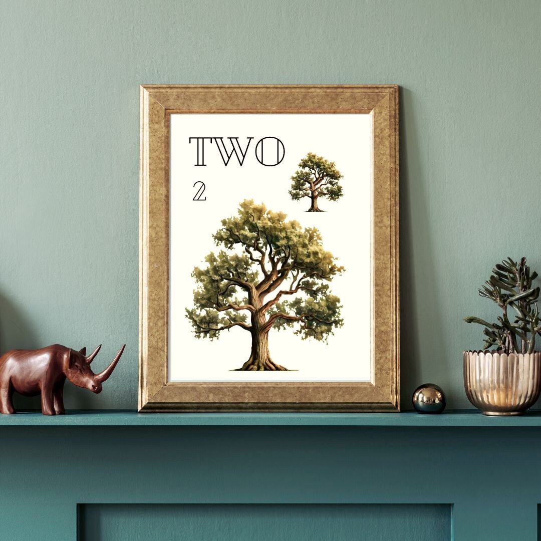 PRINTABLE Botanical Number Posters / Charlotte Mason / Homeschool ...