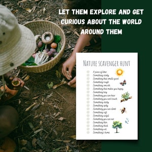 Nature Scavenger Hunt / Printable Scavenger Hunt for Kids / Color ...