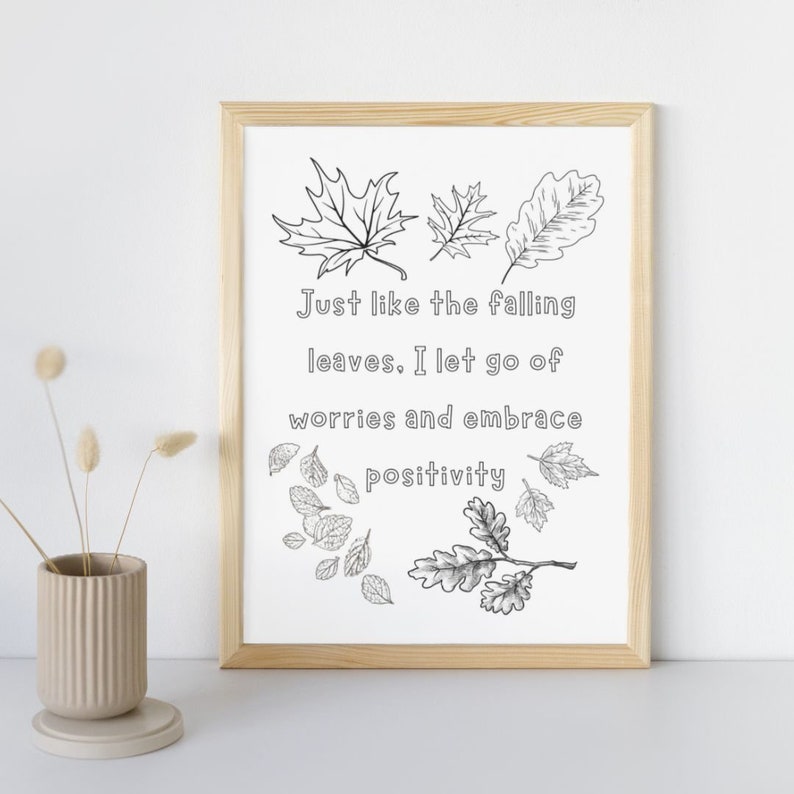 Fall Printable Coloring Pages / Printable Affirmation Coloring Pages ...