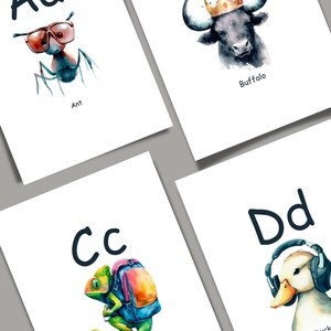 Printable Alphabet Cards / Animal Alphabet Cards / Printable - Etsy