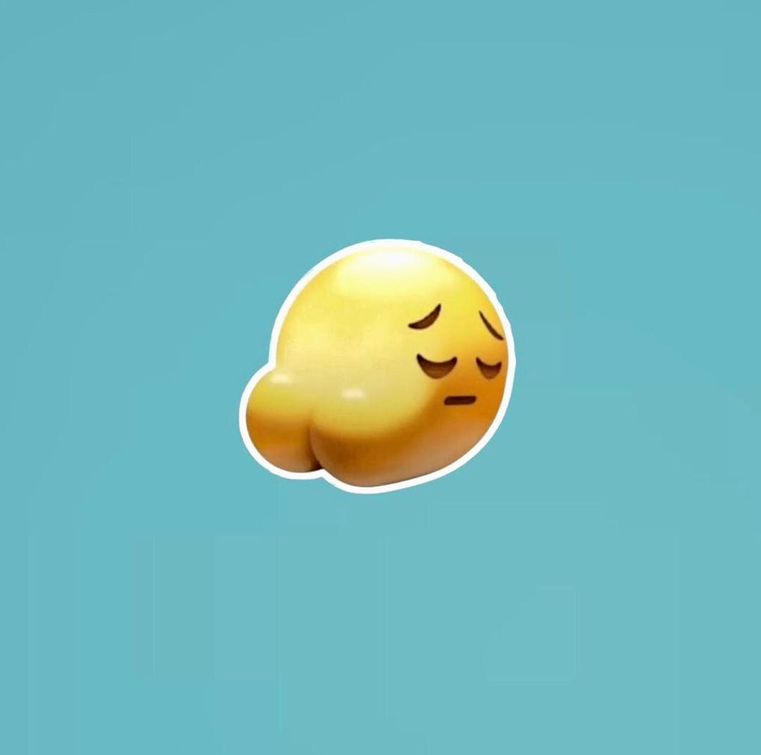 Emojis Bum Sticker Meme Sticker ,stickers for Laptop, Water Bottle, or ...